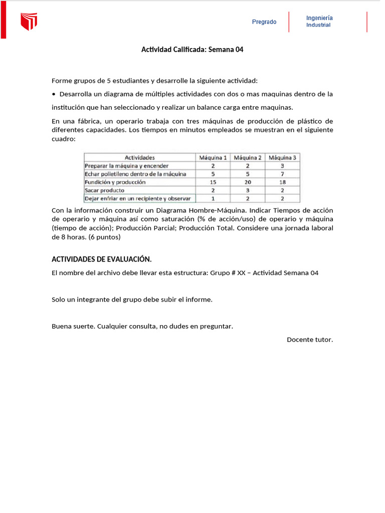 Practica Calificada 4 | PDF