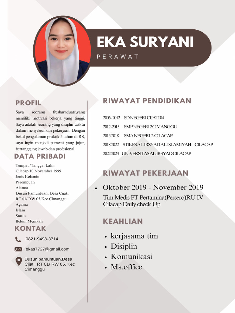 CV Eka Suryani | PDF