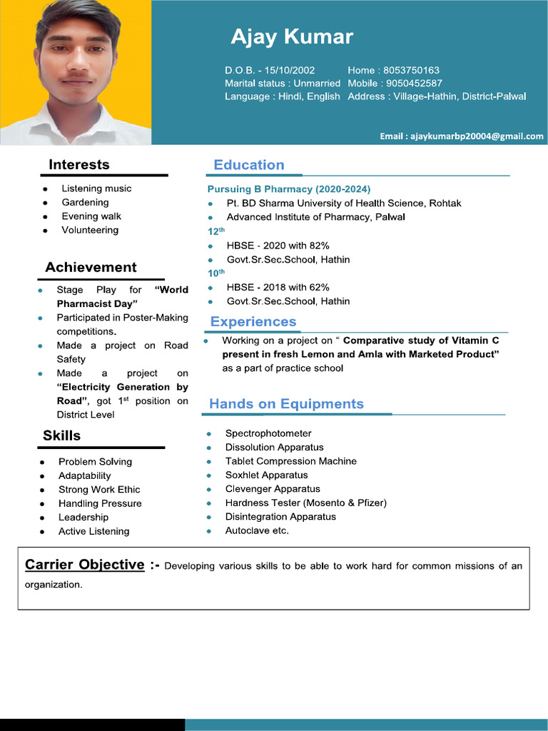 Ajay Kumar Resume | PDF