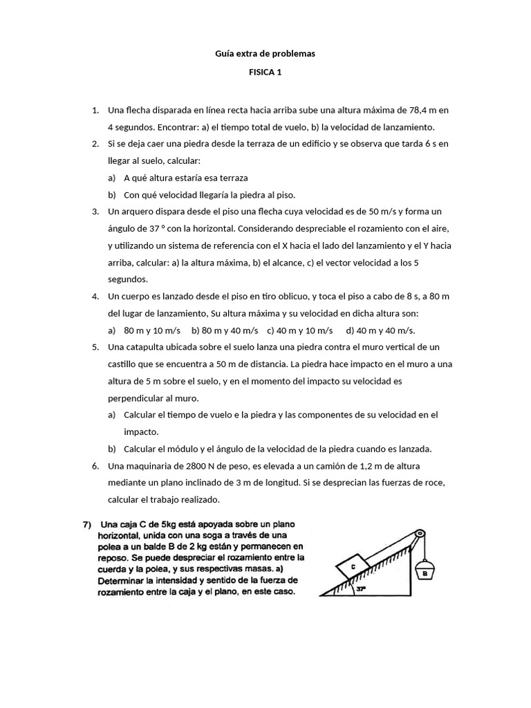 Ejercicios Extra 1 Parcial | PDF