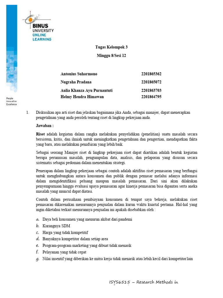 2021 Isys6515 Tsba TK3-W8-S12-R0 Team1 | PDF