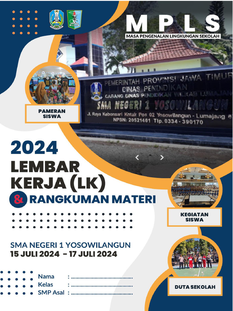Lembar Kerja Peserta MPLS 2024-1 | PDF