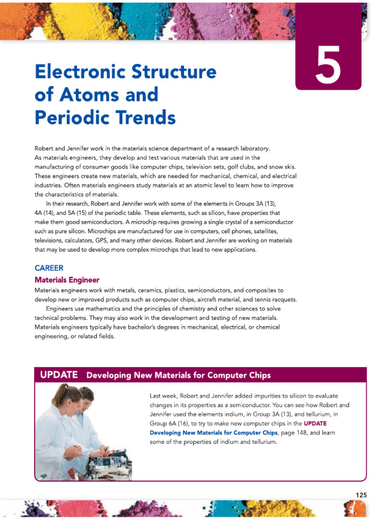 Ch 5 Electronic Structue Of Atoms And Periodic Trends Pdf