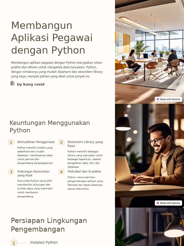 Membangun Aplikasi Pegawai Dengan Python | PDF