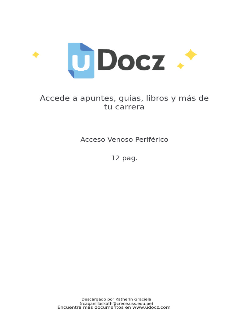 Cateter Venoso Perif 546540 Downloadable 863274 | PDF