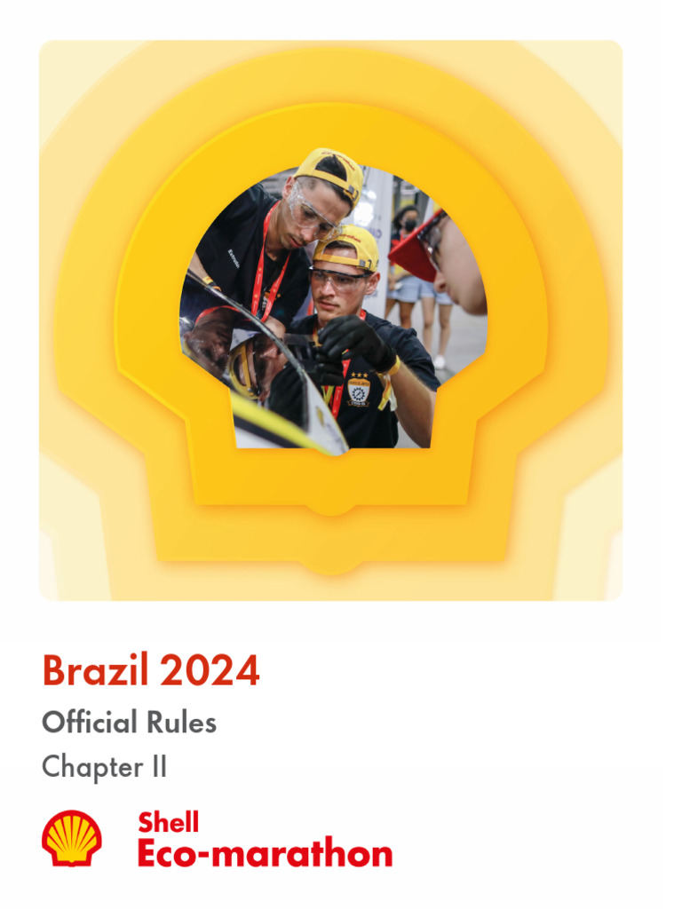 Shell Eco Marathon Brazil 2024 Official Rules Chapter II | PDF