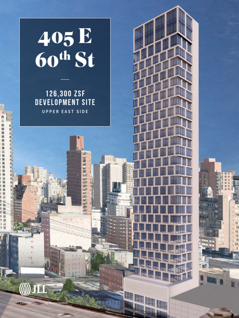 405 East 60th Street - JLL Offering Memorandum | PDF