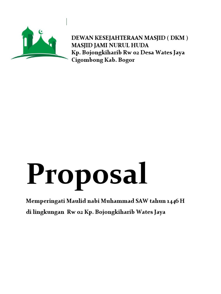 Proposal Maulid Nabi | PDF
