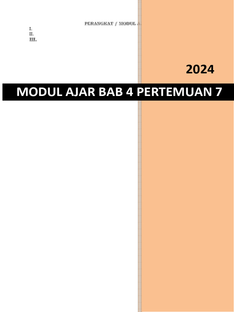 Modul Ajar Unit 5 Pertemuan Ke 7 | PDF