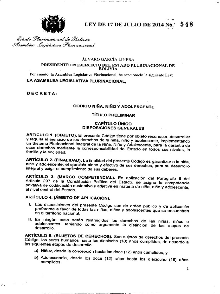 Ley #548-2014 | PDF