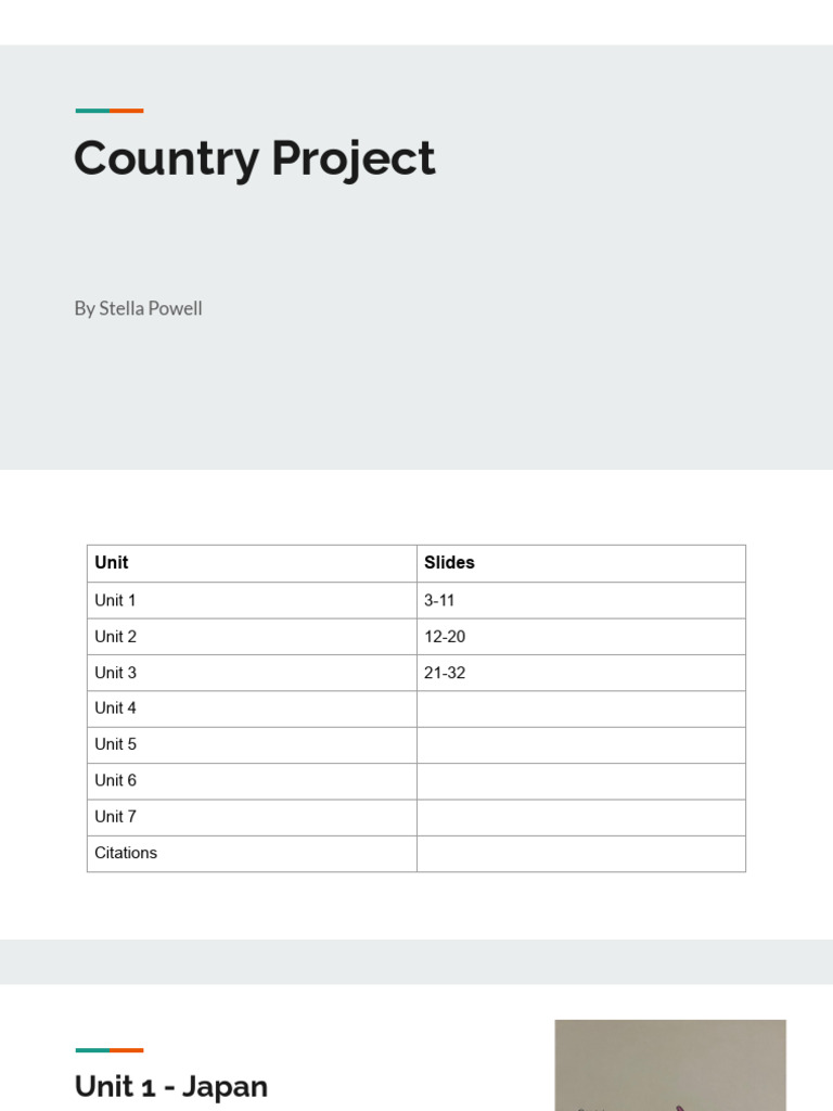 Country Project - Stella Powell | PDF