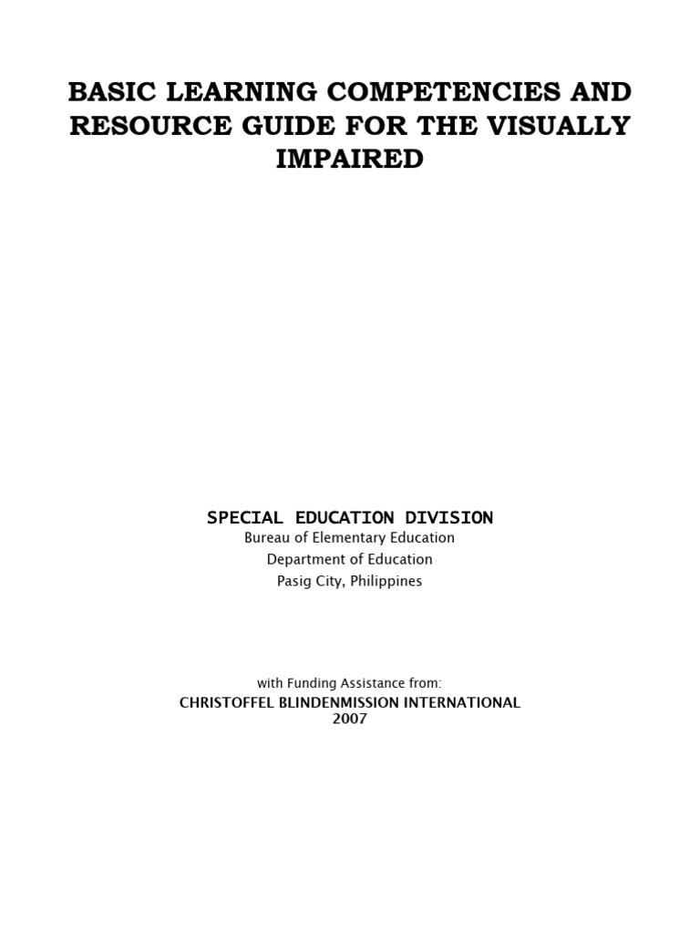 Basic Learning Competencies (Final Copy) | PDF