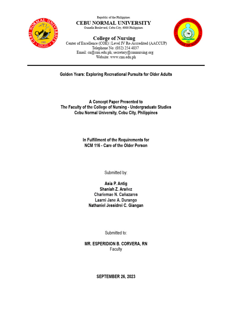 BSN 4A G2 - Concept Paper | PDF