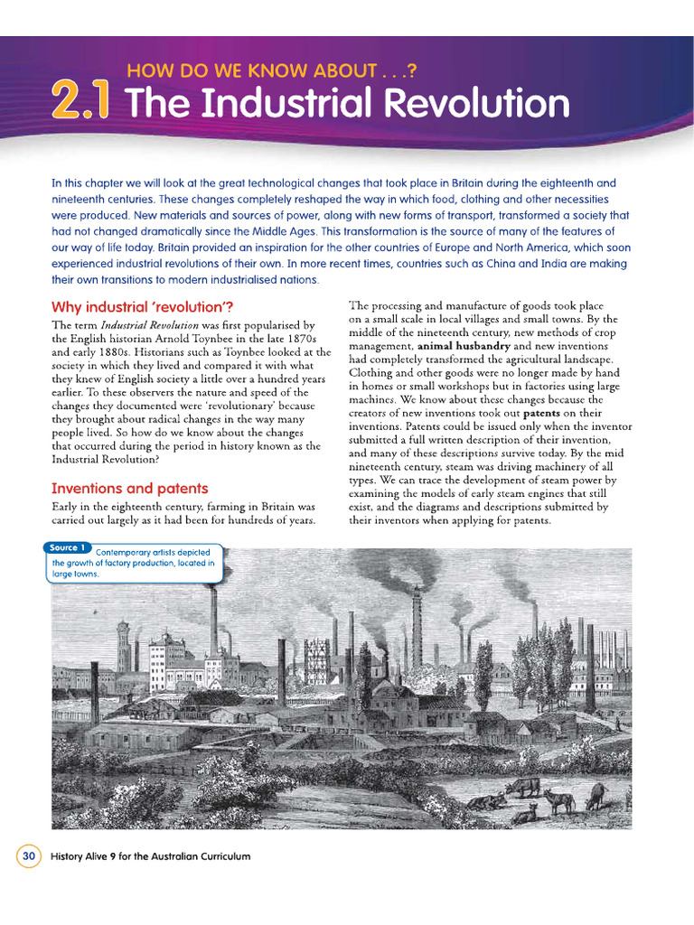 2.1 The Industrial Revolution | PDF