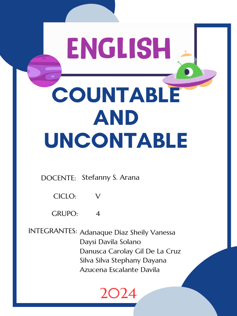 Sustantivo Contable e Incontable | PDF