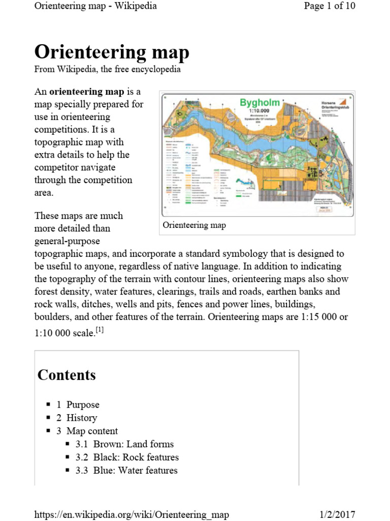 Orienteering Map-2017 - PDF Room | PDF
