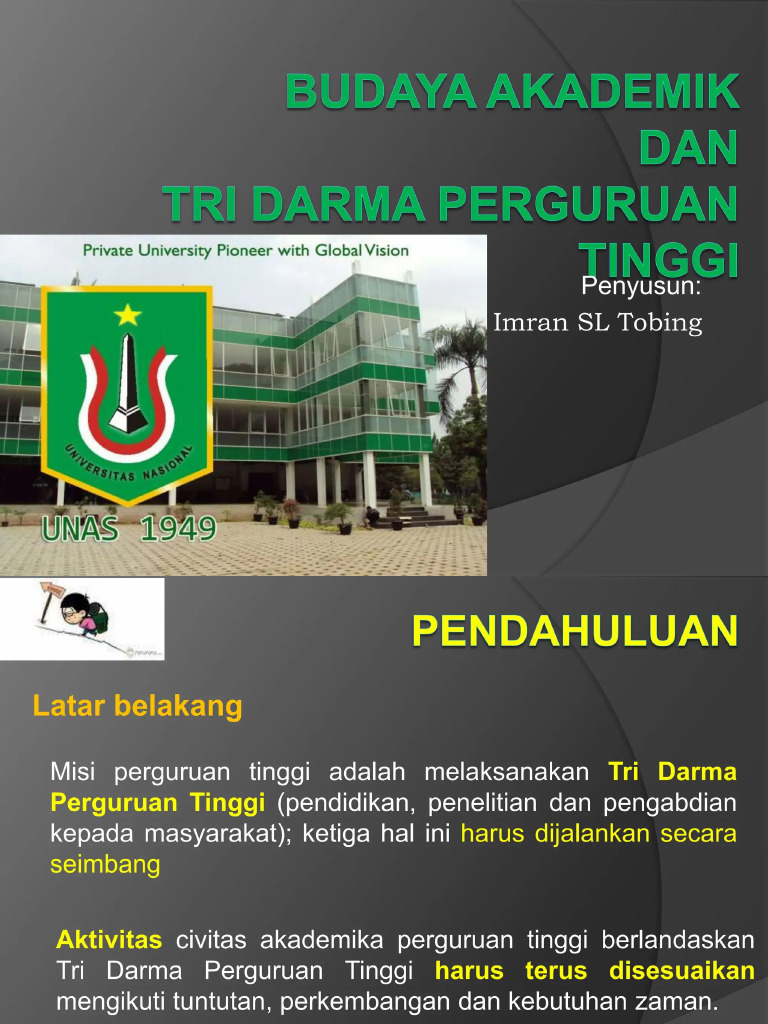 Budaya Akademik Dan Tri Dharma PT PDF | PDF