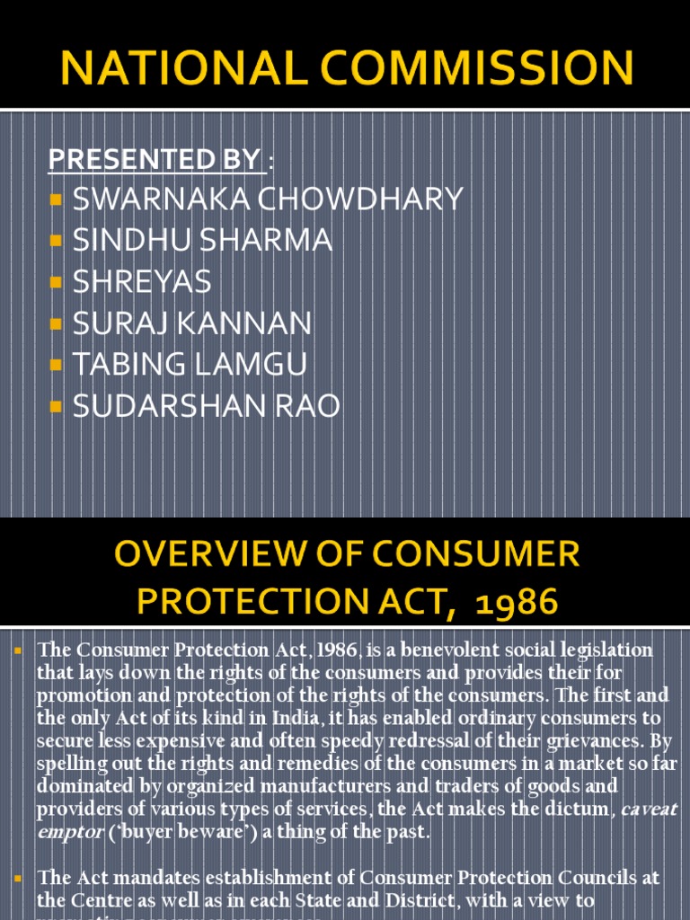 National Consumer Disputes Redressal Agencies | PDF | Government Of ...