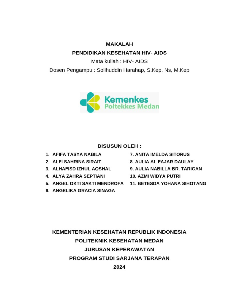 Makalah HIV AIDS Kel 1 | PDF