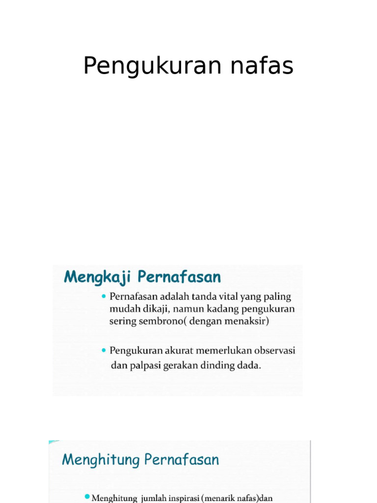 Mengukur Nafas | PDF