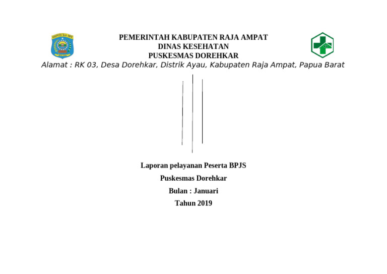 Caver Depan Laporan BPJS | PDF