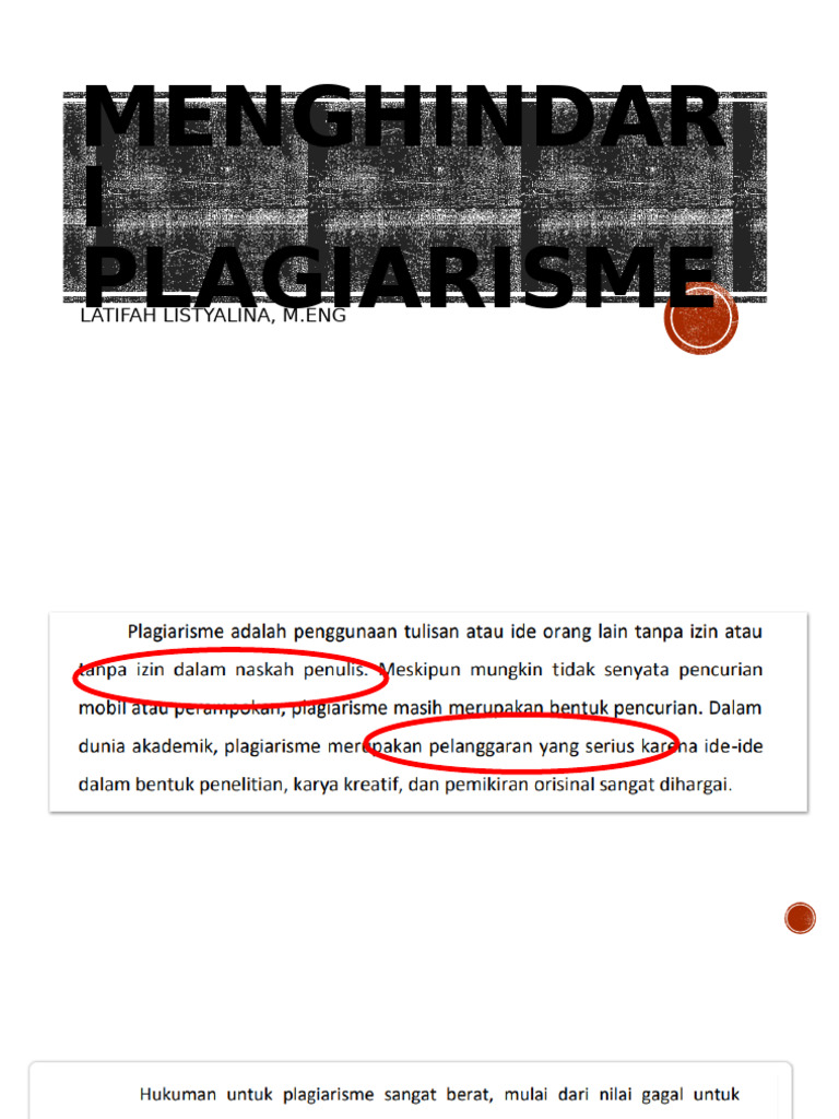 10 Menghindari Plagiarisme | PDF