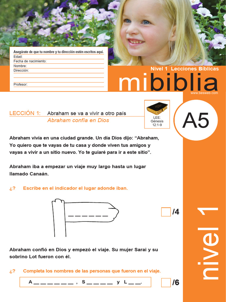 Niños 5a7 - Mayo | PDF | Abrahán | Sarah