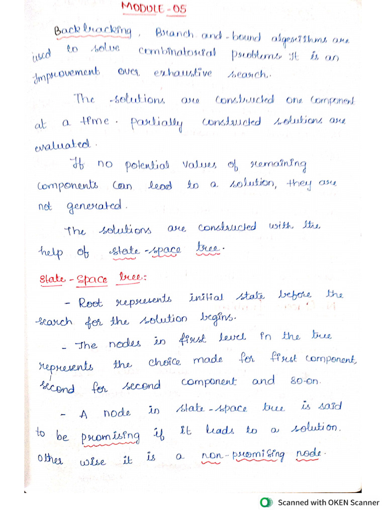 DAA Module 05 Notes | PDF