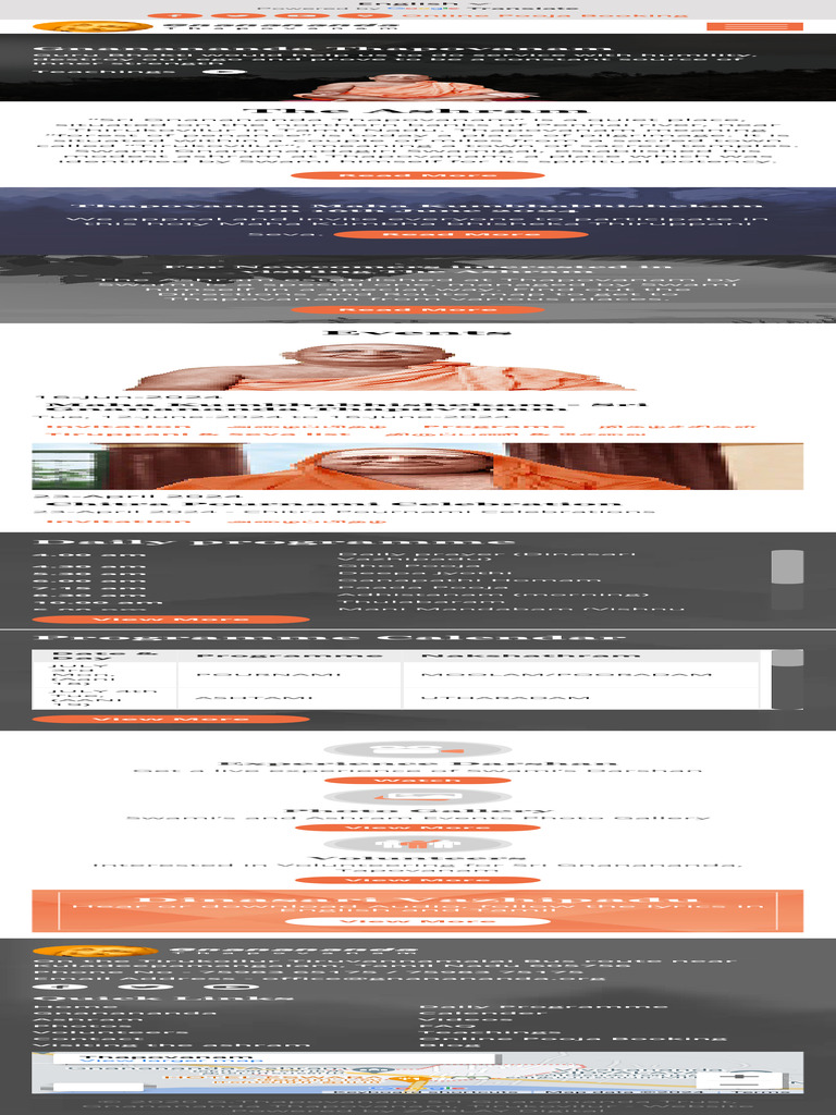 Thapovanam Sadguru Sri Gnanananda Giri Swami Ashr | PDF