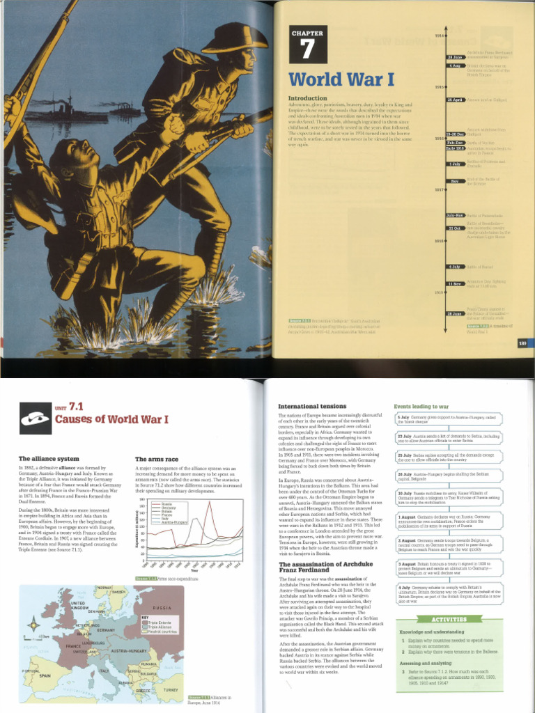 World War One Textbook Chapter | PDF