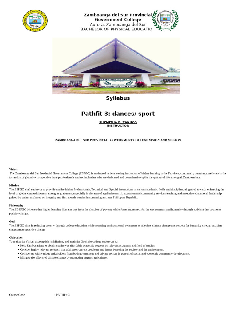 Pathfit 3 - Dances, Sports | PDF