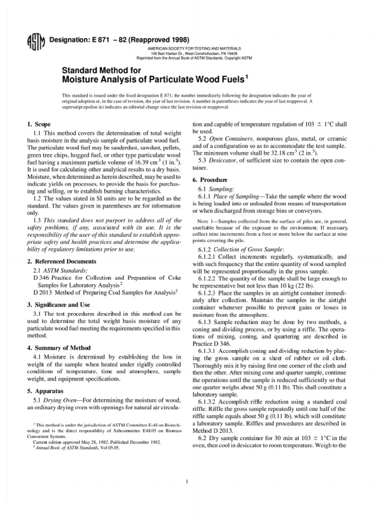 ASTM E871-82 (ANEXO 1) .PDF - Free Download PDF | PDF
