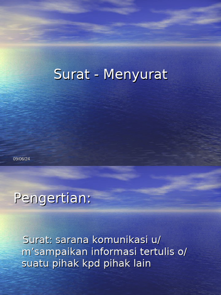 Surat - Menyurat | PDF