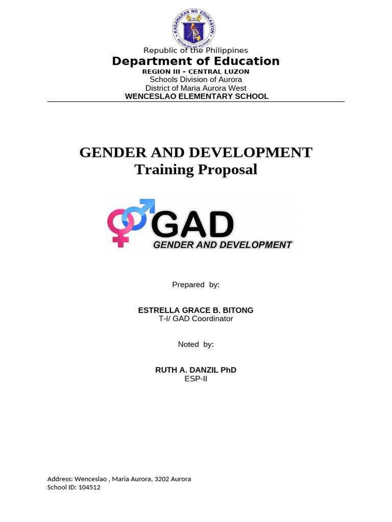 WES GAD 2023 Proposal | PDF