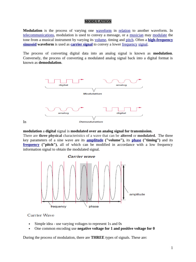Modulation | PDF
