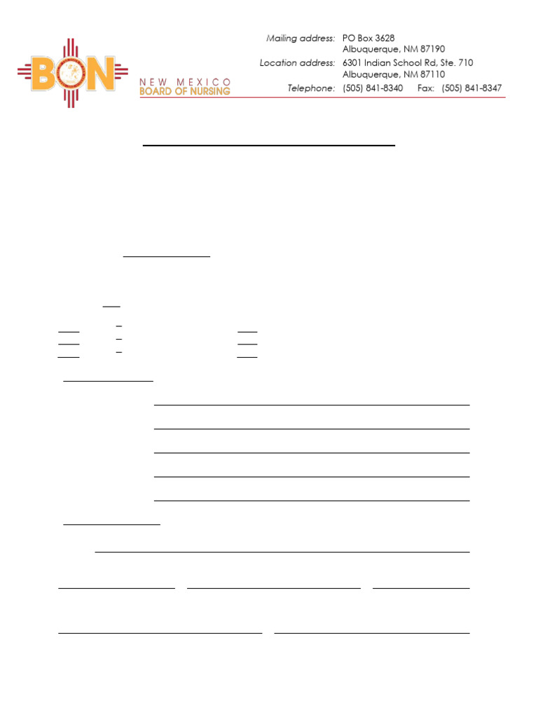 License Verification Request Form | PDF