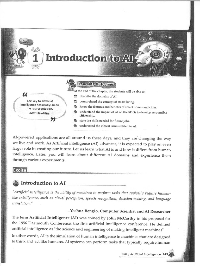 Unit 1 Introduction To AI | PDF