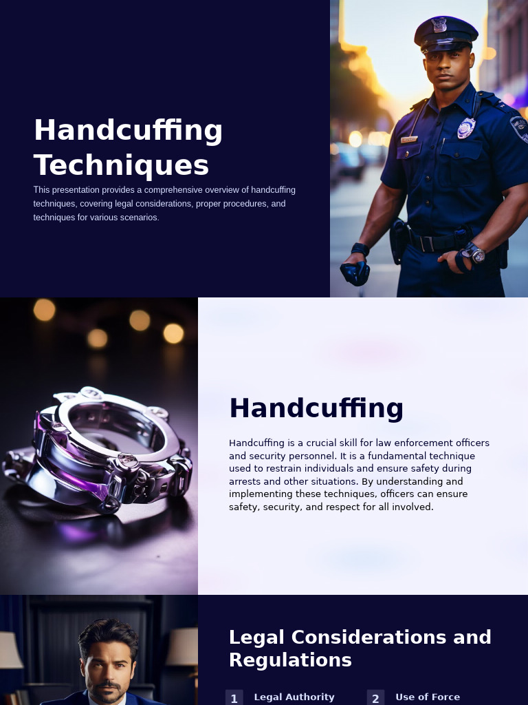 Handcuffing Techniques | PDF