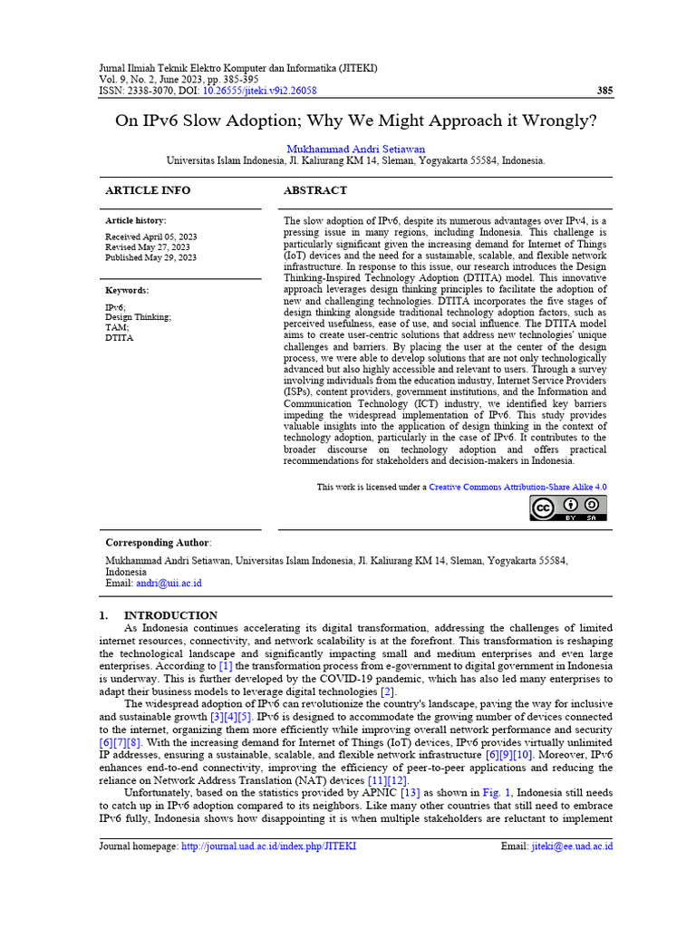 14-On IPv6 Slow Adoption Why We Might Approach It Wrongly | PDF