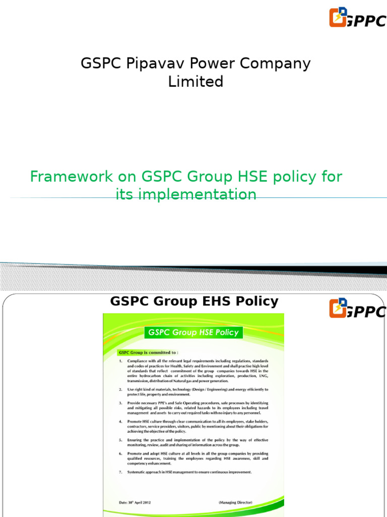 GPPC-GSPC Group Policy | PDF | Regulatory Compliance | Risk