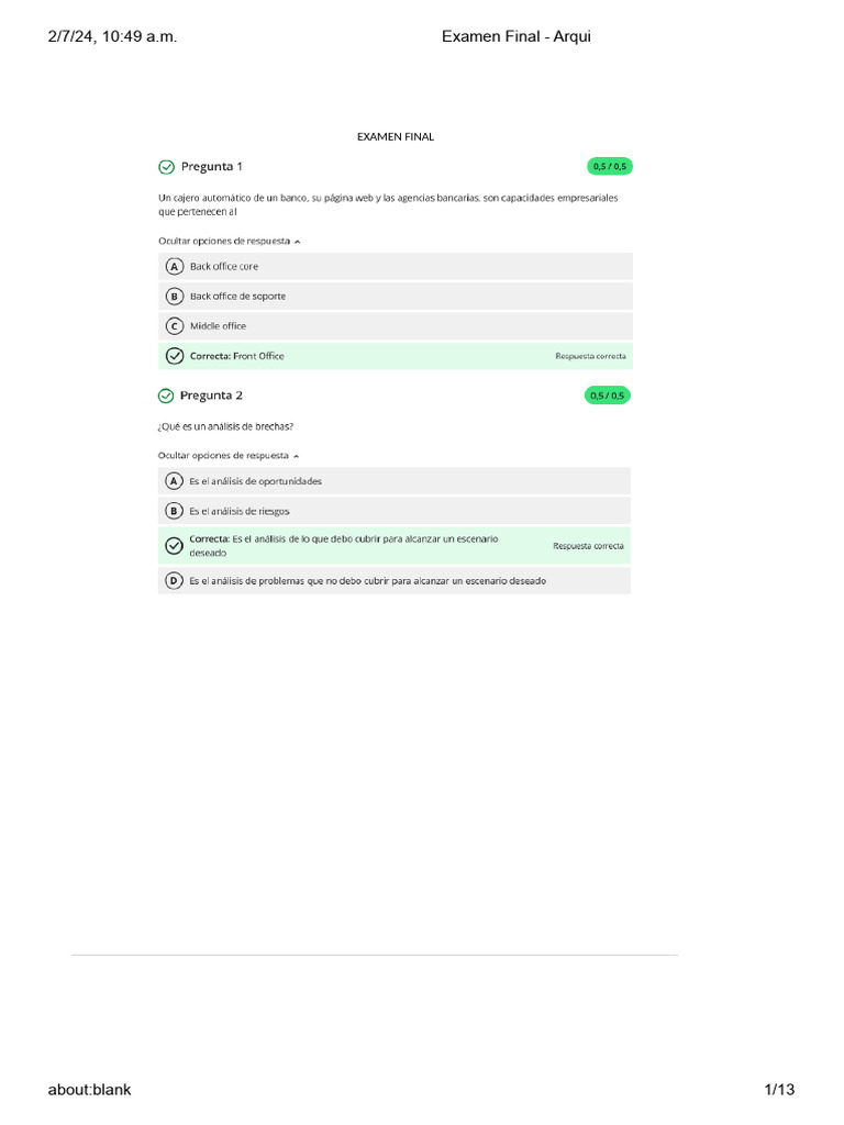 Examen Final - Arqui | PDF