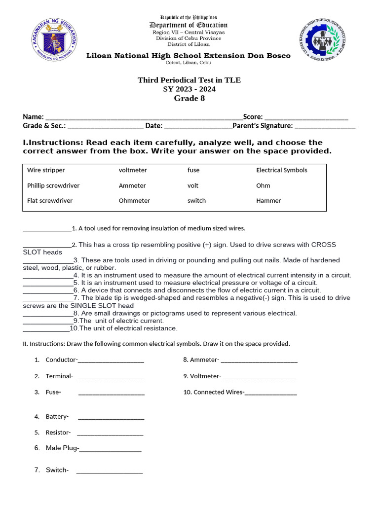 2ND Quarter Exam in Tle 8 | PDF
