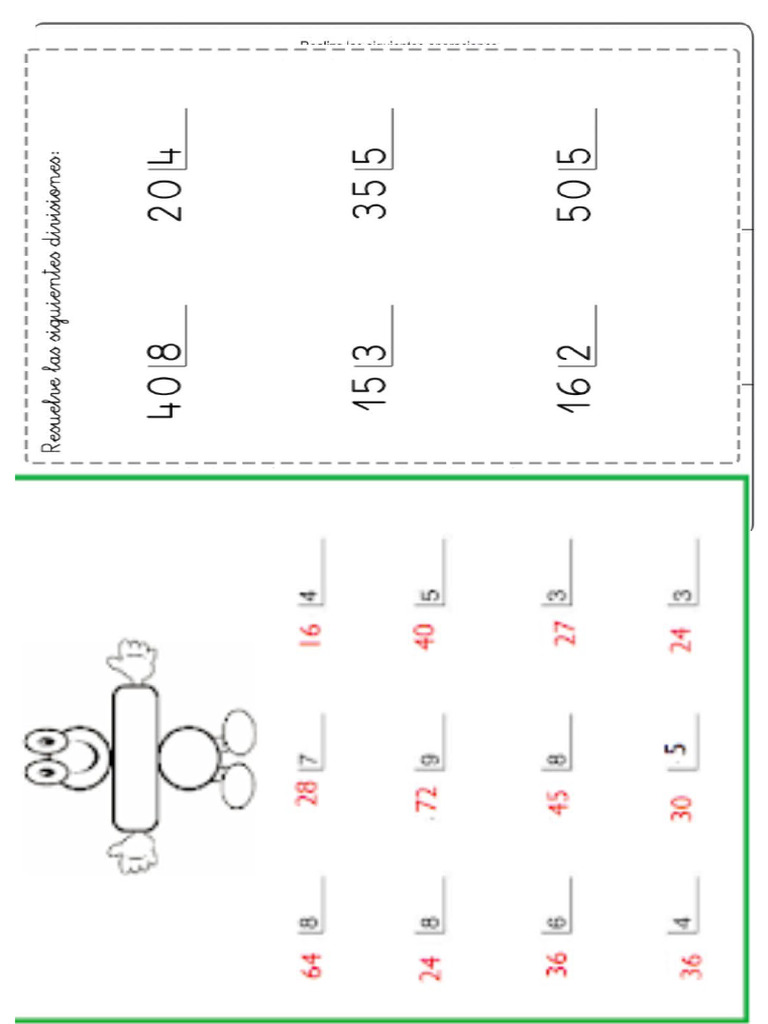 Actividades Division Exactas-Inexactas Sencillas | PDF