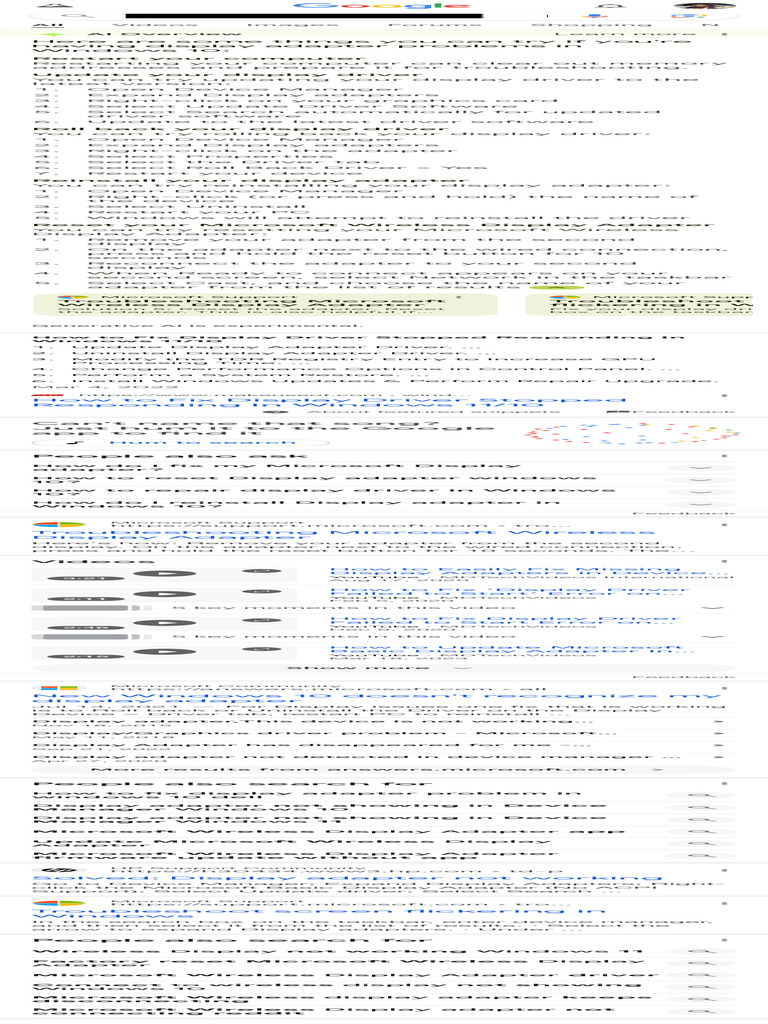 How To Fix Display Adapter Problem in Windows 10 - Google Search 2 ...