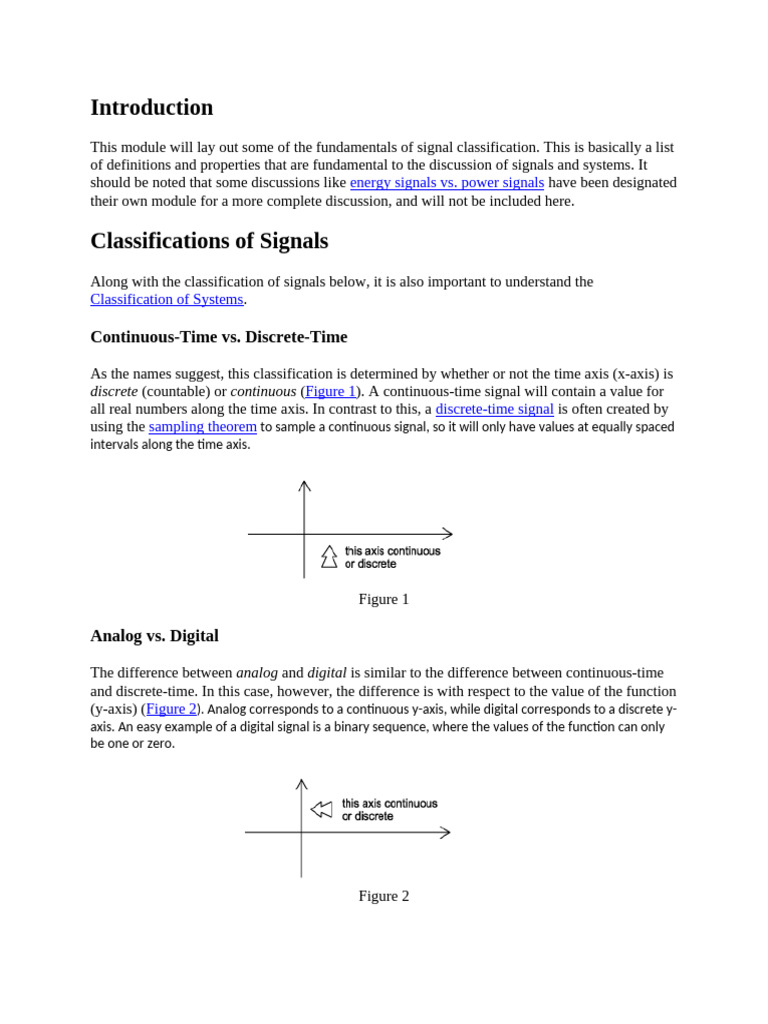 Classification of Signals | PDF