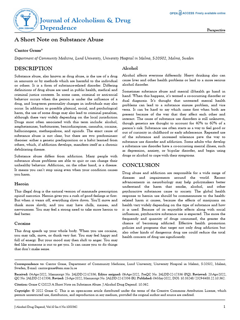 a-short-note-on-substance-abuse | PDF