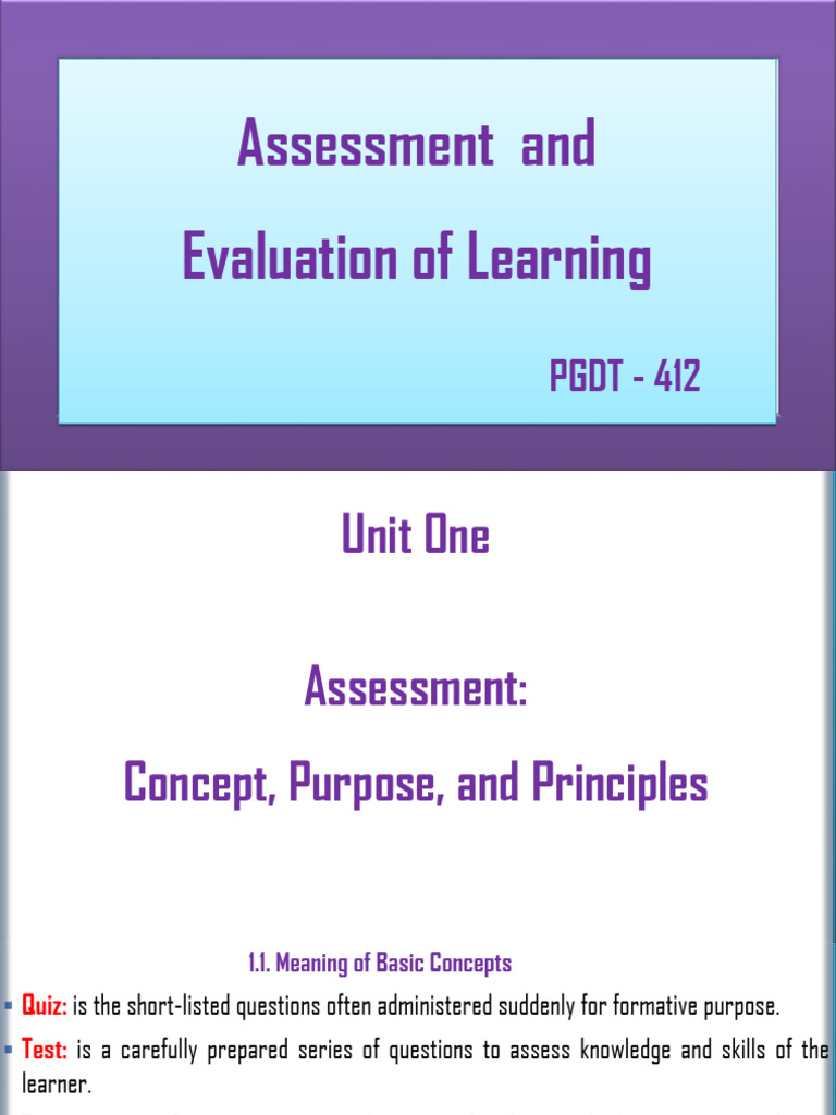 Assessment | PDF
