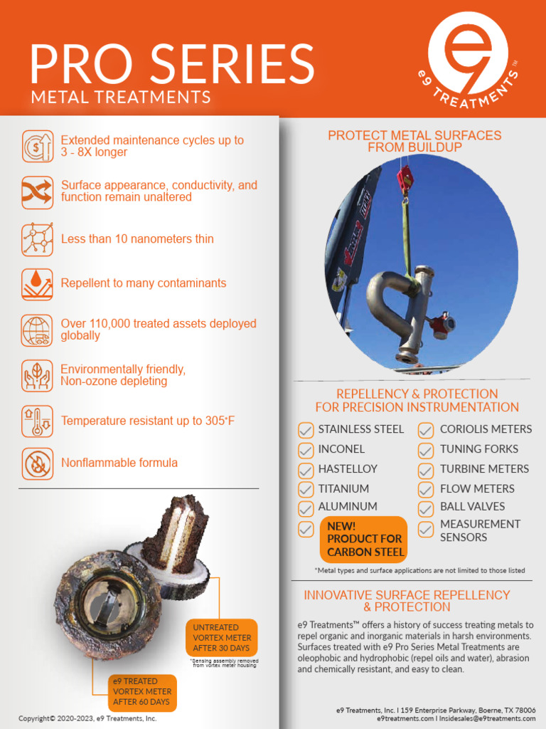 E9 Coating Datasheet | PDF | Metals | Steel