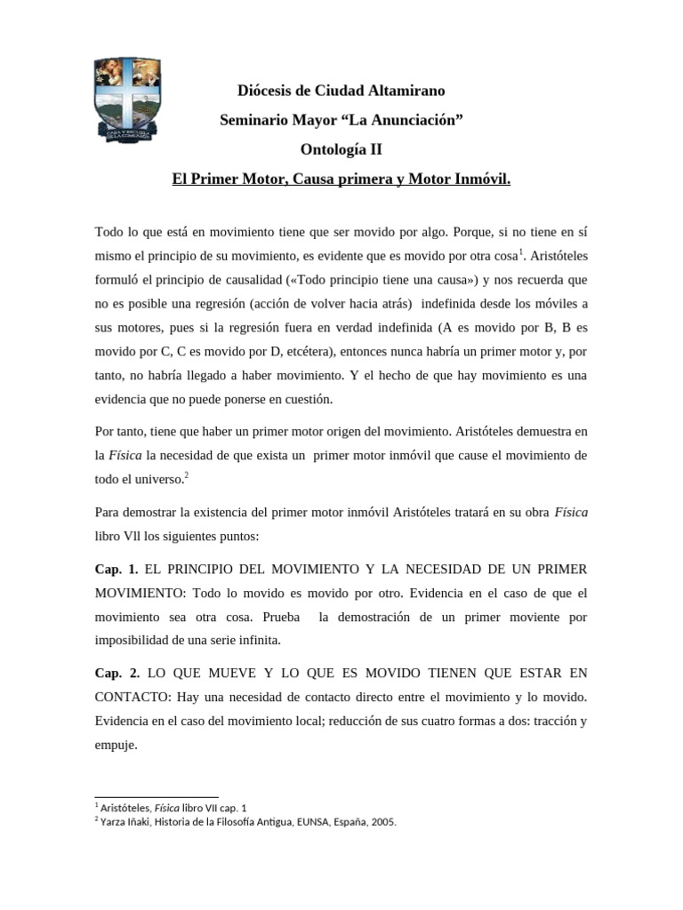 El Motor Inmóvil | PDF
