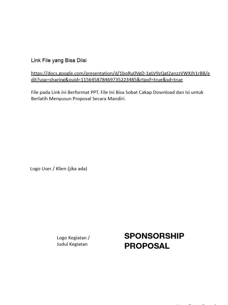 Handout Format Proposal | PDF